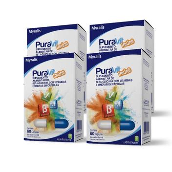 Kit Puravit Imune C/60 Cápsulas 3 un. - Multivitamínico ...