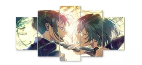 Kit Quadros Decoração Jujutsu Kaisen Maki Zenin Vs Mai Zenin" - iron ...