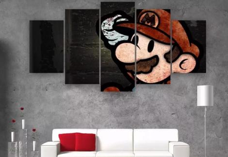 Kit Quadros Decoração Super Mario " - iron tech - Quadro Decorativo ...