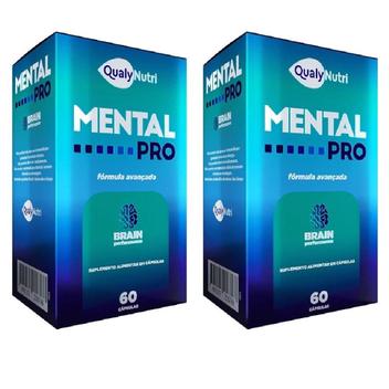 Kit Qualynutri Mental Pro Com 2 Caixas De 60 Cápsulas Cada - Kit de Suplementos - Magazine Luiza