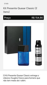 Kit Quasar classic desodorante colônia 100 ml - O boticário - Kit de ...