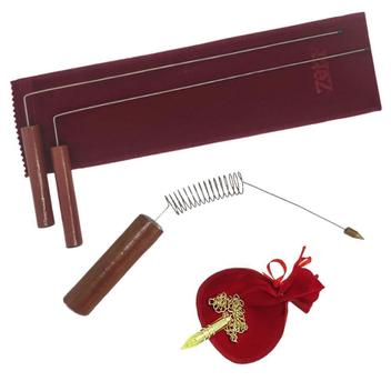 Kit Radiestesia: Dual Rod + Aurímetro + Pêndulo Master Chi - Pedras ...