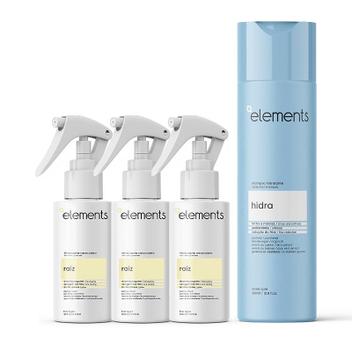 Kit Raiz p/ 3 Meses Elements - Elements Cosméticos - Kit de Tratamento ...