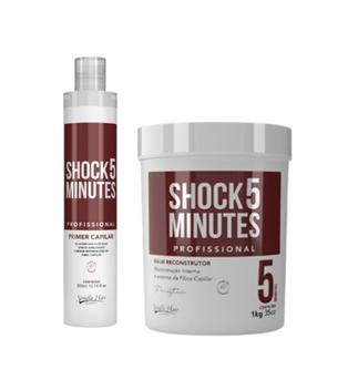 Kit Reconstrutor capilar profissional shock 5 Semelle Hair prime 300ml ...