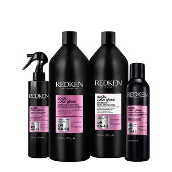 Kit Redken Acidic Color Gloss Rinse Out Salon (4 produtos) - Kit de ...