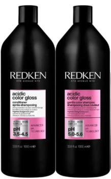 Kit Redken Acidic Color Gloss Shampoo + Condicionador 1 Litro - Kit de ...