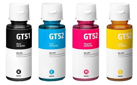 Kit Refil de Tinta Para HP Smart Tank 615 GT51 GT52 e GT53 - Toner Vale ...