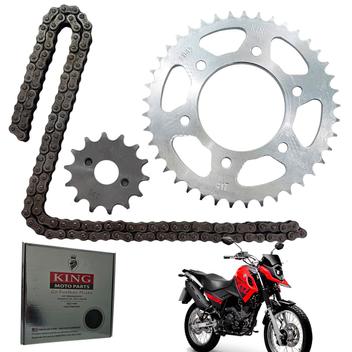 Kit Relação Transmissão Xtz 150 Yamaha Crosser 2014 Até 2024 Aço 1045 ...