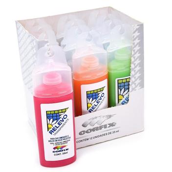 Kit Relevo Transparente Corfix - 12 Cores - Pintura - Magazine Luiza