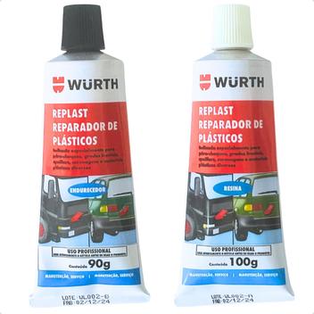 Kit Reparo Plasticos Epoxi Rapido Replast - Wurth - Massinha - Magazine ...