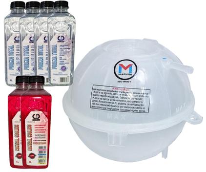 Kit reservatorio de agua radiador e aditivo e agua fox motor 1.0 e 1.6 ...