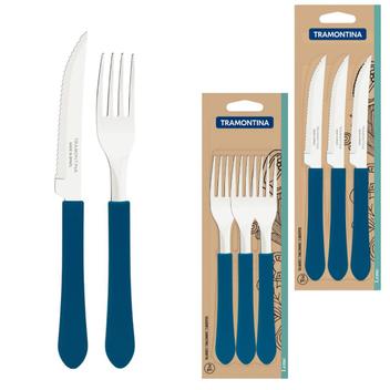 Kit Restaurante 40 Talheres Tramontina 20 Garfos + 20 Facas - Faqueiro ...