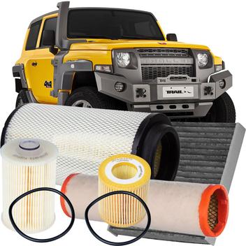 Kit Revisao Filtros Ar Oleo Combustivel Cabine Troller T4 Tx4 3.2 Turbo ...