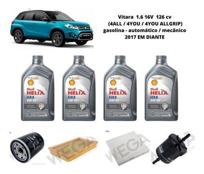 Kit revisão troca de oleo suzuki vitara 1.6 16v 2017 diante - SHELL ...