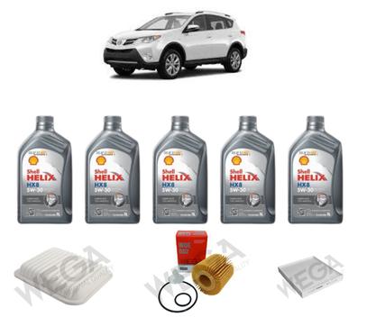 Kit revisao troca de oleo toyota rav4 2.5 16v 2013 em diante - SHELL ...