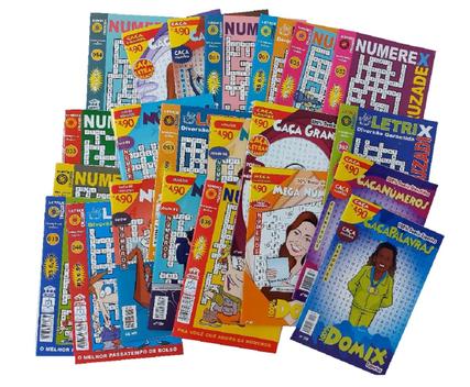 Kit Revistas Caça Palavras Numerex Numerix Letrix Números - cruzadas ...