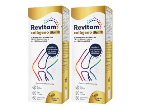 Kit Revitam Colágeno Tipo II Com 2 Caixas De 30 Cápsulas Cada - BIOLAB ...