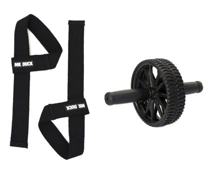 kit Roda Abdominal + Strap Para treino Academia Exercício Funcional ...