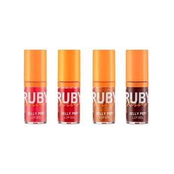 Kit Ruby Kisses Jelly Pop Lip Oil Berry+Candy+Cherry+Grazed - Gloss e Brilho Labial - Magazine Luiza