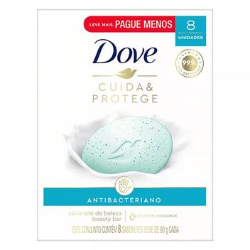 kit Sabonete Dove Antibacteriano Cuida e Protege 8 Unidades 90g ...