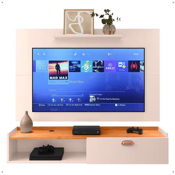 Kit Sala Estar Completa Rack Suspenso Home Classic Painel Star Tv 32 Polegadas Off White ...