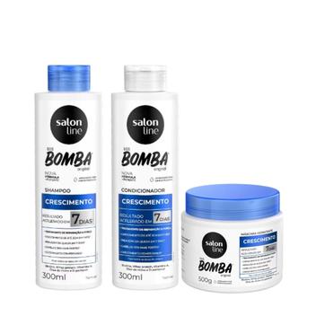 Kit Salon Line SOS Bomba Original Sh+Cond 300ml + Masc 500g - Kit de ...