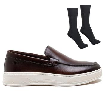 Kit Sapato Democrata Denim Bold Masculino + Par de Meia - Sapatênis ...
