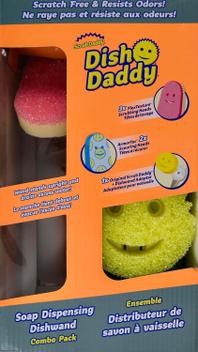 Kit Scrub Daddy Dish Daddy esponja com Dispenser de Sabão - Dispenser ...