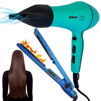 Kit secador de cabelos taiff potente e chapinha progressiva - Kit ...