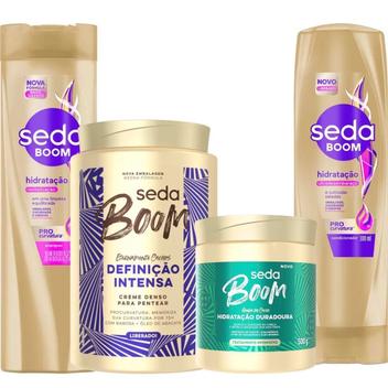 Kit Seda Boom Cabelos Cacheados Definição Intensa Creme - Kit de ...