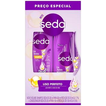 Kit Seda Shampoo 300ml + Condicionador Liso Perfeito 190ml - Kit ...