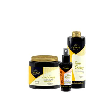 Kit Sense Twist Energy Shampoo 250ml e Máscara 250ml + Óleo Shine 30ml ...