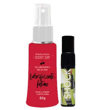 Kit Sensual: Lubrificante À Base De Água Secret Sexy + Óleo Shock Plus ...