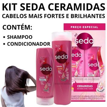 Kit Shampoo 300ml Condicionador 190ml Colágeno e Ceramidas - Seda - Kit ...