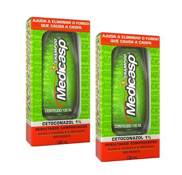 Kit Shampoo Anticaspa Medicasp Aliva Coceira Irritação 130Ml - Shampoo ...