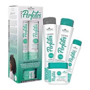 Kit Shampoo Cachos Perfeitos 4 Itens Shampoo Condicionador Mascara ...