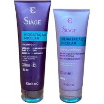 kit shampoo + cond hidratação micelar 200ml siàge - Eudora Siáge - Kit ...
