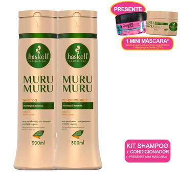 Kit Shampoo+Condicionador Haskell Murumuru P +mini máscara - Kit de Tratamento para Cabelos ...