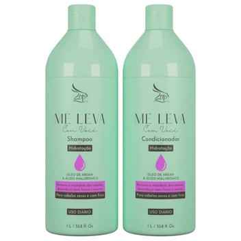 Kit Shampoo + Condicionador Zap Me Leva Argan Acido Hialuronico 1L Ray ...
