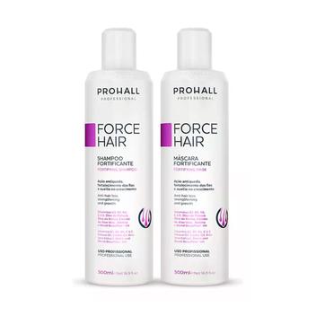 Kit Shampoo Crescimento Capilar + Máscara Force Hair Prohall - Prohall ...