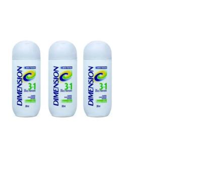 Kit Shampoo Dimension 3 em 1 Anticaspa Oleosos 200ml - 3 Unidades ...