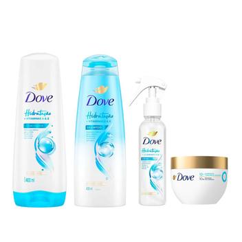 Kit Shampoo Dove Hidratação Intensa Oxigênio 400ml + Máscara Capilar 10 ...