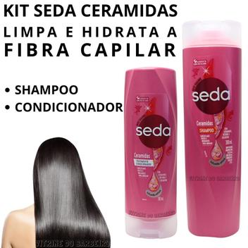 Kit Shampoo e Condicionador Com Ceramidas Retinol e Colágeno - Seda ...