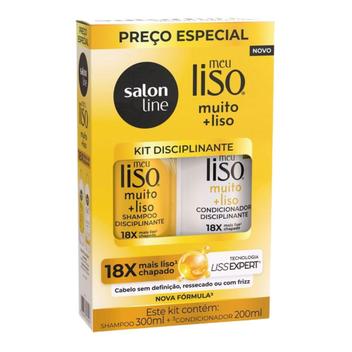 Kit Shampoo E Condicionador Meu Liso Muito + Liso Salon Line - Kit ...