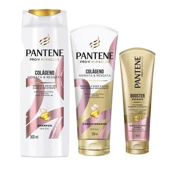 Kit Shampoo e Condicionador Pantene Colágeno + Booster Tratamento - Kit ...