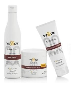 Kit Shampoo Máscara Condicionador Leave-In Yellow Nutritive - Kit de ...