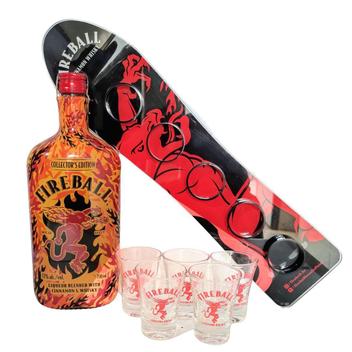 kit shot snowboard FireBall Edição Colecionadores 750 ml - Rum ...