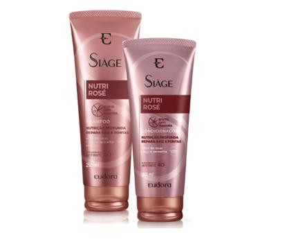 Kit Siàge Nutri Rosé Shampoo + Condicionador - Eudora - Cosméticos ...
