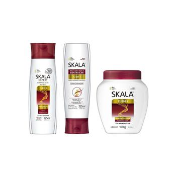 Kit Skala 12 em 1 Plus Shampoo + Cond + Creme de Pentear - Outros Pet ...