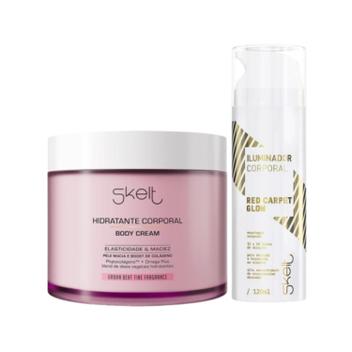 Kit Skelt Creme Hidratante Urban Beat e Iluminador Corporal 120ml ...